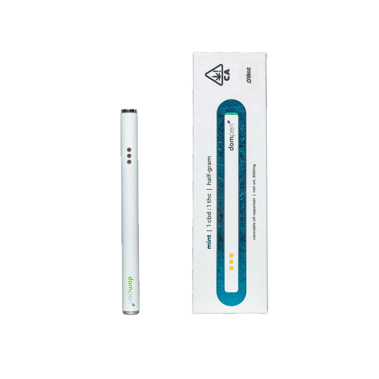 Dompen - THC/CBD Mint Disposable Vape Pen 0.5G - The Kind Center