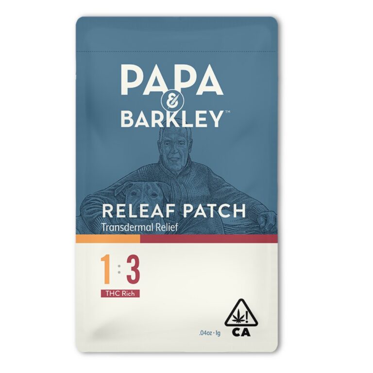 Papa & Barkley - CBD+THC 1:3 THC Rich Transdermal Releaf Patch 1G - The ...