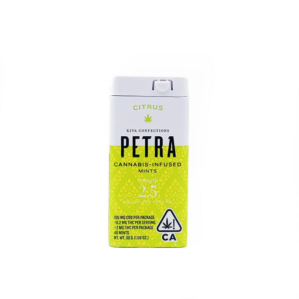 Kiva Confections - Petra Mints CBD Citrus 100MG - The Kind Center