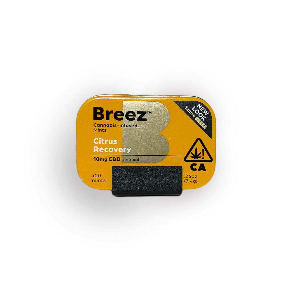 Breez - CBD Citrus Recovery Mints 200MG - The Kind Center