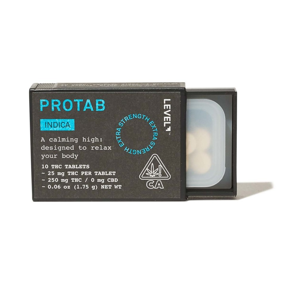 Level Blends - Protab Indica 25MG .25G - The Kind Center