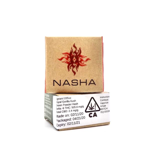 Royal Gorilla Kush Green Powder Hash 1g - The Kind Center