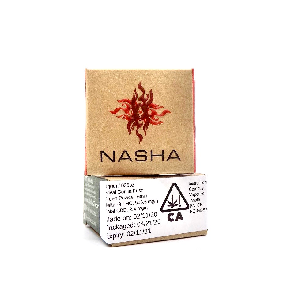 Royal Gorilla Kush Green Powder Hash 1g - The Kind Center