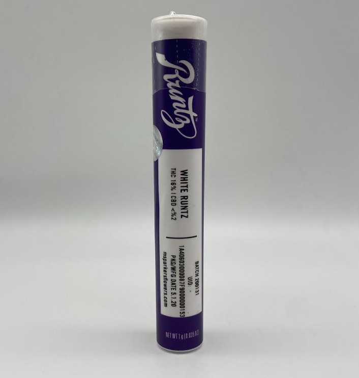 White Runtz 1g Preroll - The Kind Center