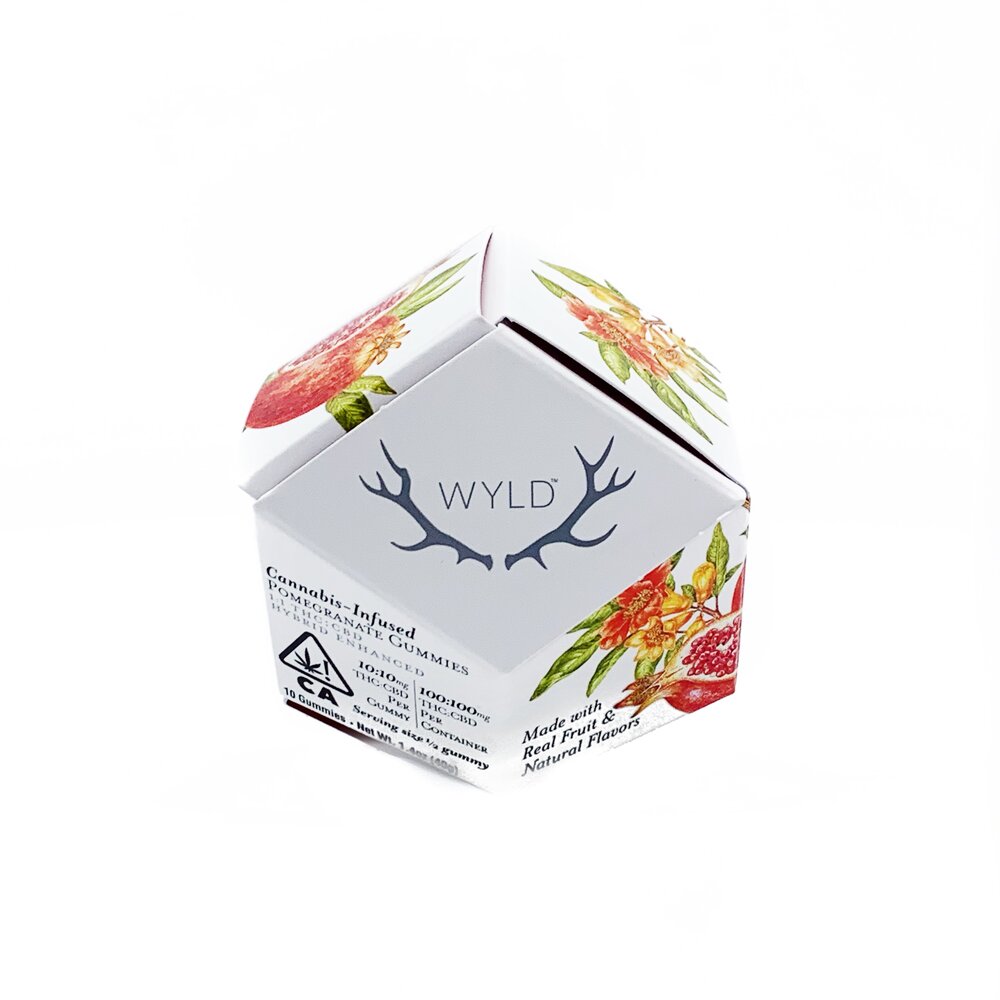 Wyld - Pomegranate CBD/THC Gummy Pack 1:1 - The Kind Center