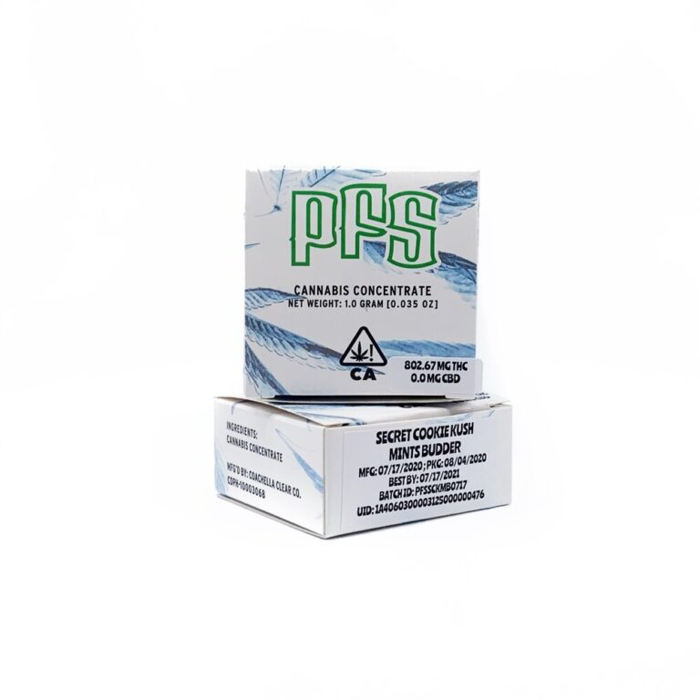 PFS Secret Cookie Kush Mints 1g Budder - The Kind Center