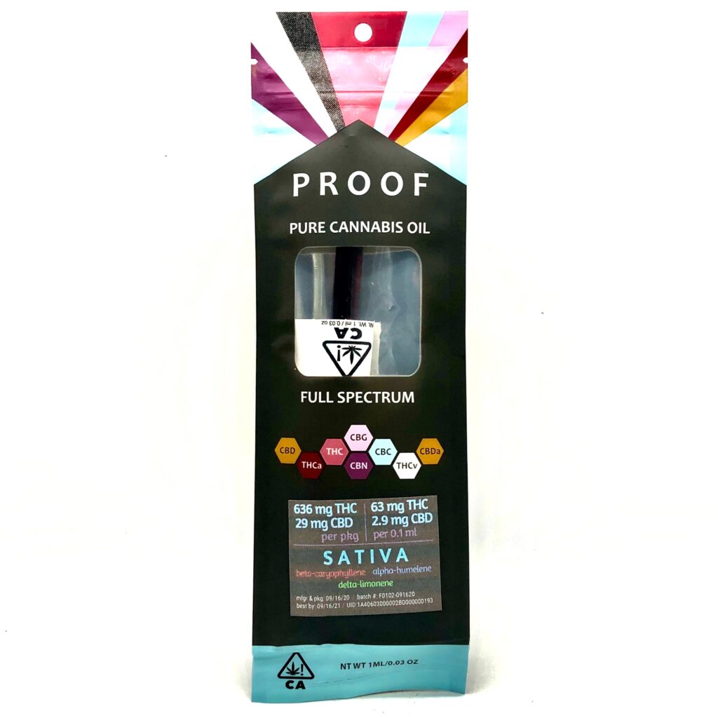 Proof - Pure Cannabis Oil Sativa - The Kind Center