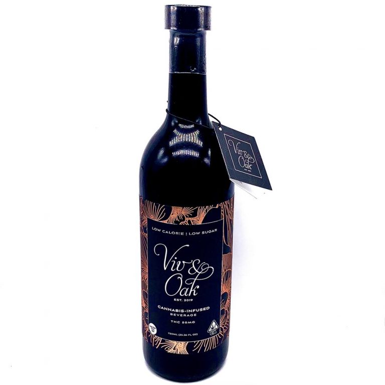 Viv & Oak - Shimmering Blush THC Rose Wine 50mg - The Kind Center