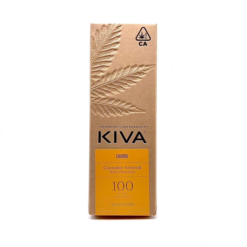 KIVA Milk Chocolate Churro Bar 100mg - The Kind Center