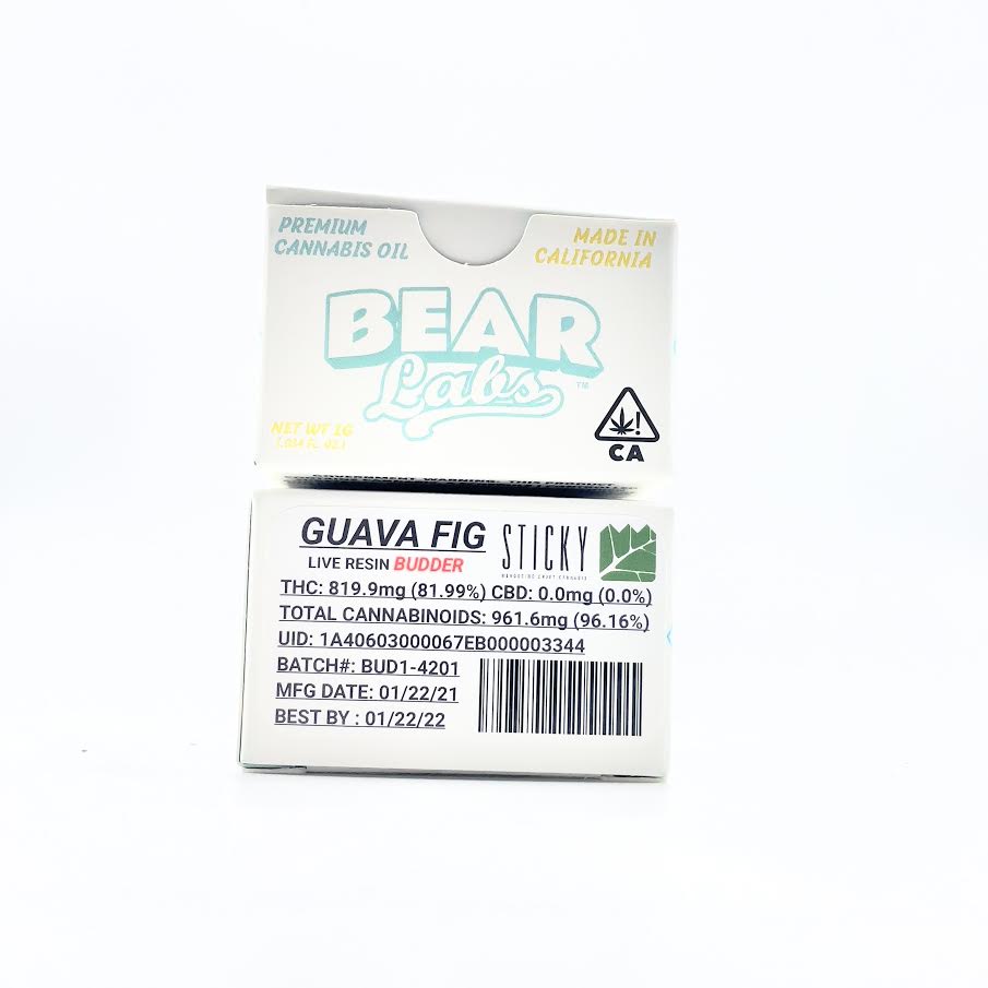 Bear Labs - Guava Fig Budder 1g - The Kind Center