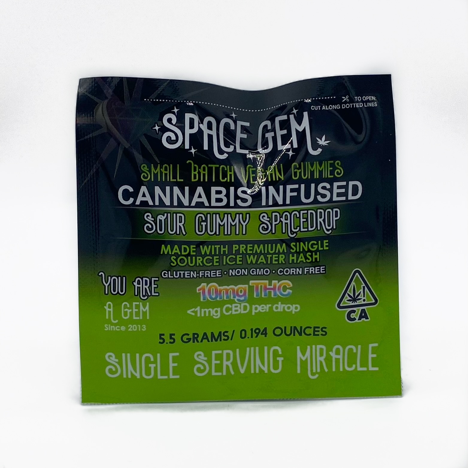 Space Gem - Sour Space Drops Singles 10mg - The Kind Center