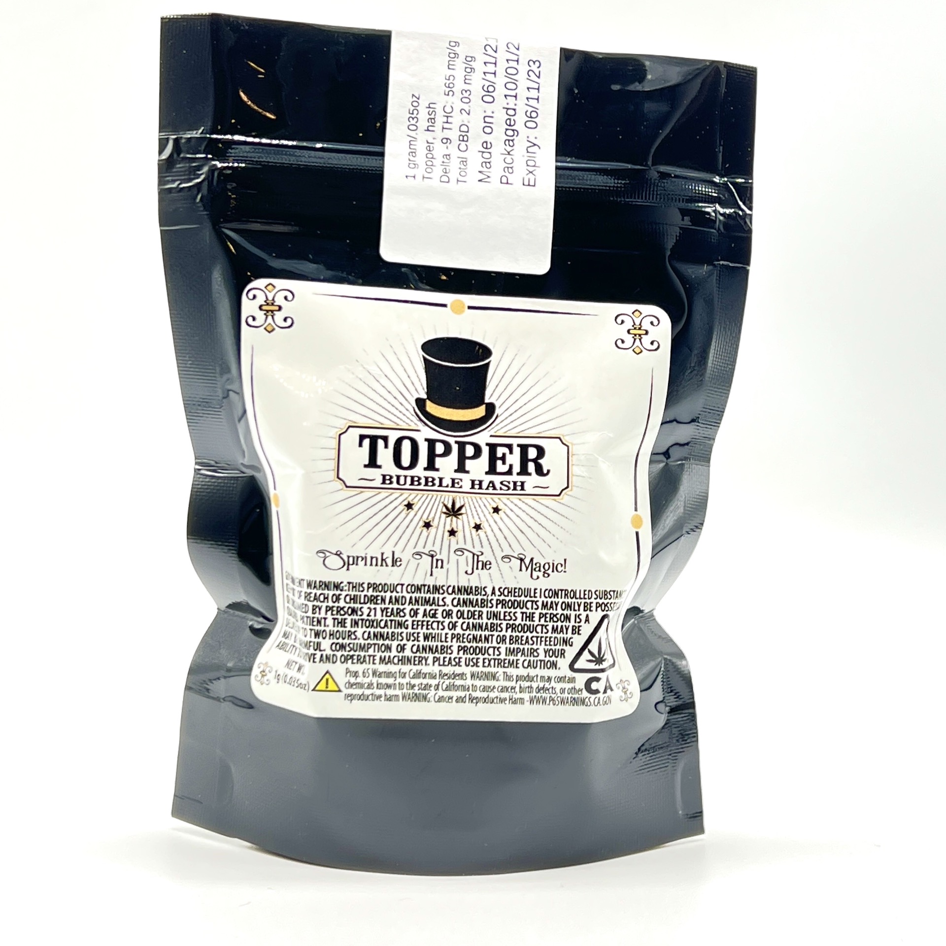 Topper - Bubble Hash 1G - The Kind Center