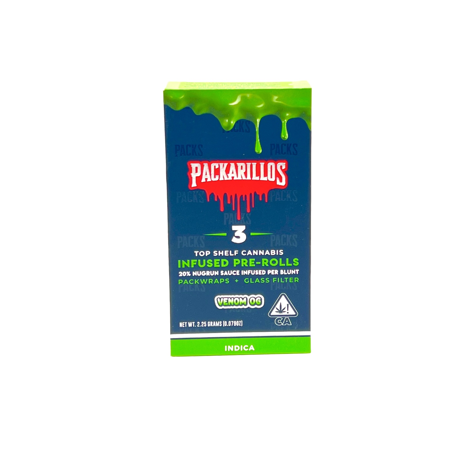 Packarillos - Venom OG Infused 3pk Pre Roll - The Kind Center