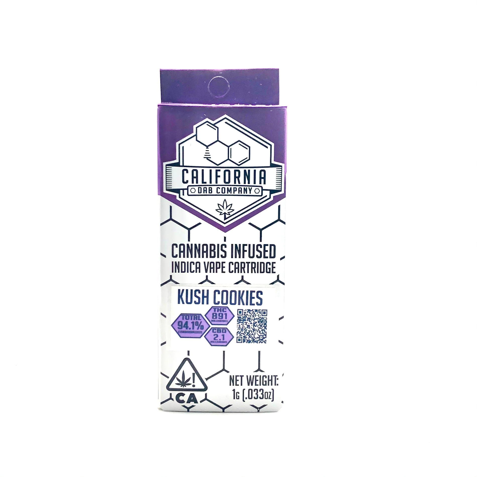 California Dab Company - Kush Cookies Cartridge 1G - The Kind Center