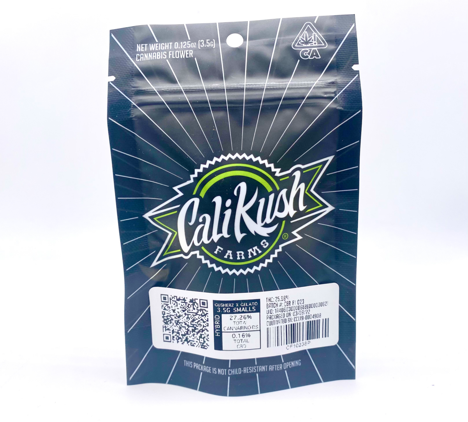 Cali Kush Farms - Gushers x Gelato Pop 3.5G - The Kind Center