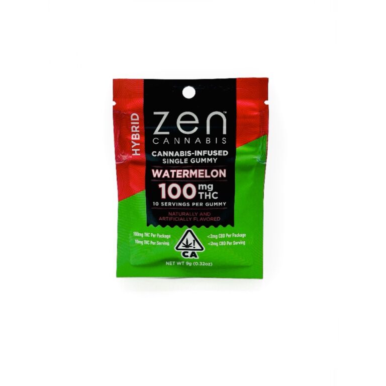 Zen Cannabis - Hybrid Watermelon Gummy 100MG - The Kind Center
