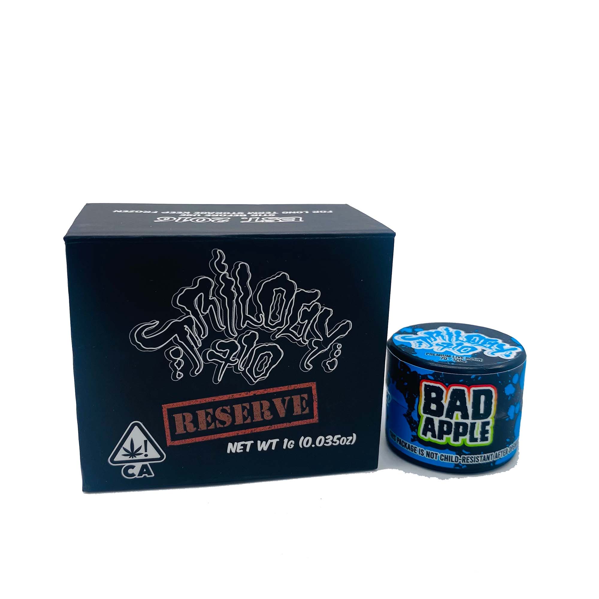 Trilogy 710 - Bad Apple Reserve Live Rosin 1G - The Kind Center