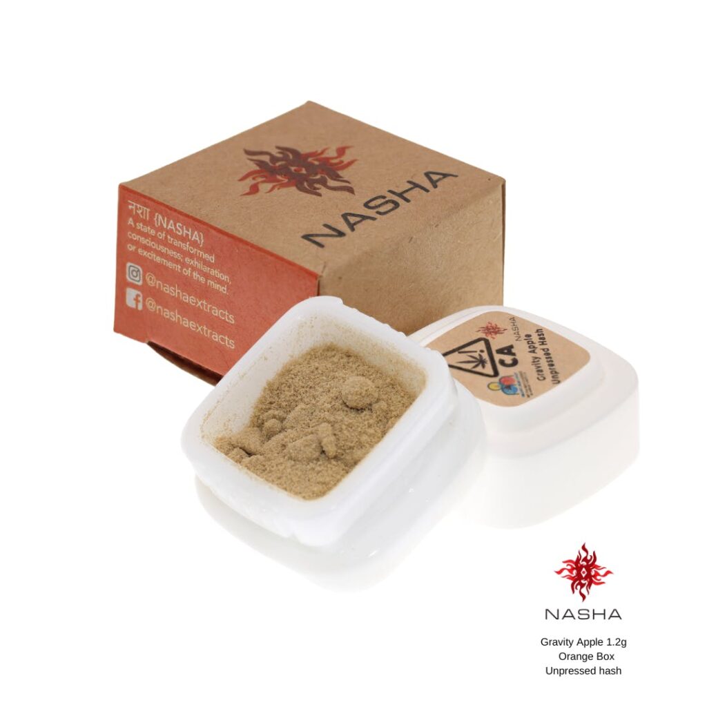 Nasha - Gravity Apple Orange Unpressed Hash 1.2G - The Kind Center