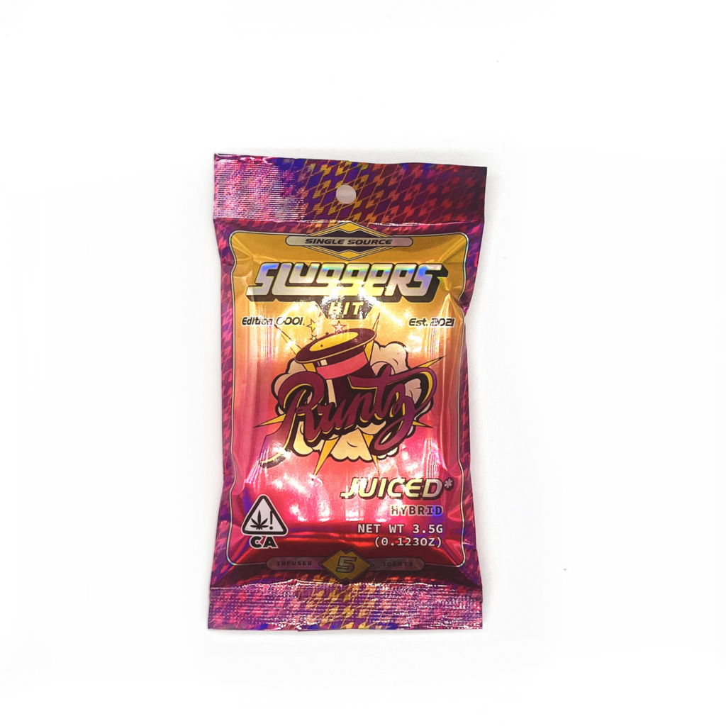 Sluggers Hit - Infused Runtz Pre-rolls 5pk - The Kind Center