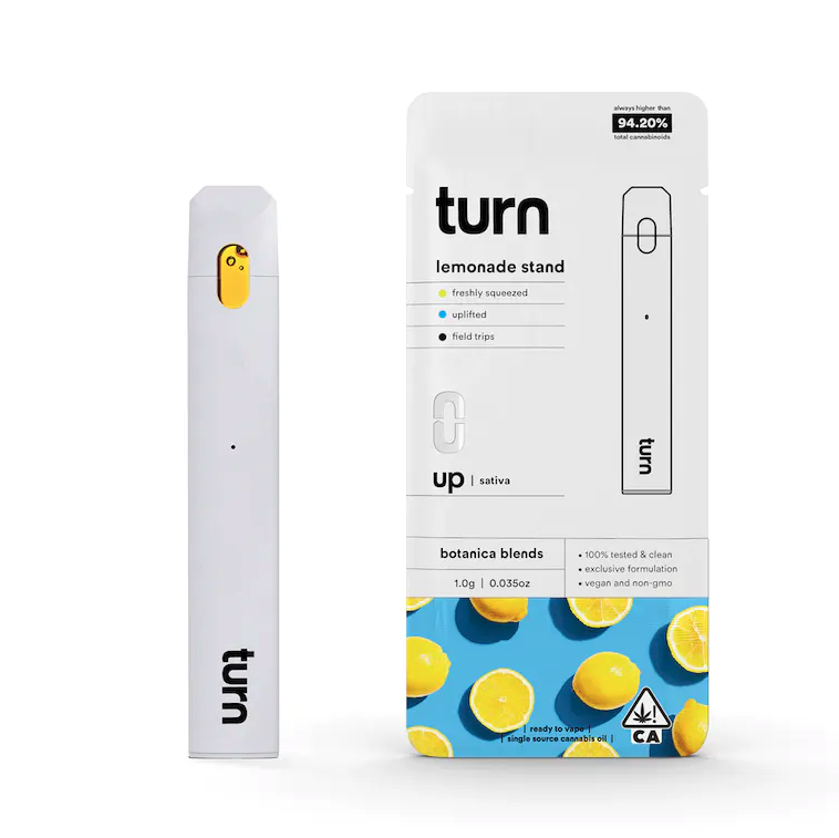 Turn - Sativa Lemonade Stand Disposable Vape Pen 1G - The Kind Center