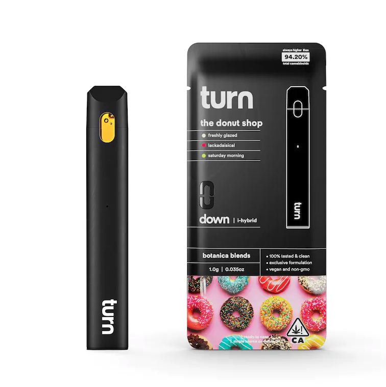 Turn - Indica-Hybrid The Donut Shop Disposable Vape Pen 1G - The Kind ...