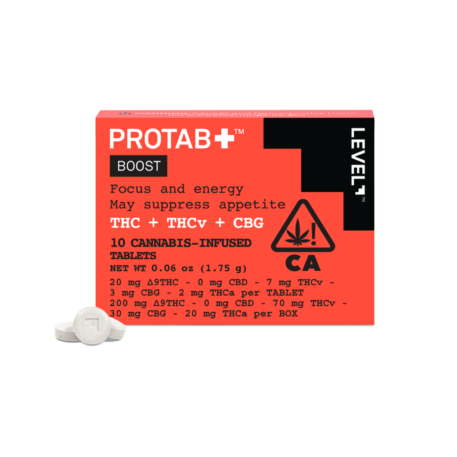 Level Blends - Sativa Protab Boost+ Tablets - The Kind Center
