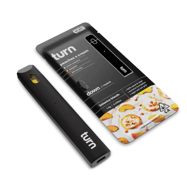 Turn - Peaches N Cream Disposable vape 1g 4/20 BOGO - The Kind Center