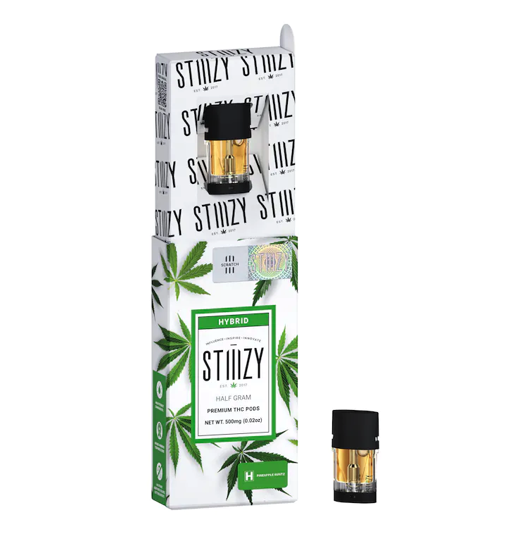 Stiiizy - Hybrid Pineapple Runtz Premium THC Pod 0.5G - The Kind Center Stiiizy - Hybrid Pineapple Runtz Premium THC Pod 0.5G - The Kind Center