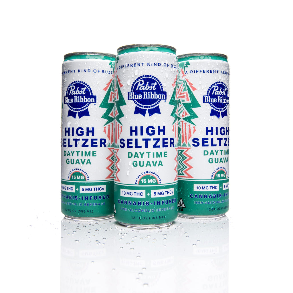 Pabst Blue Ribbon - Infused THC/THCv Daytime Guava High Seltzer 4pk ...