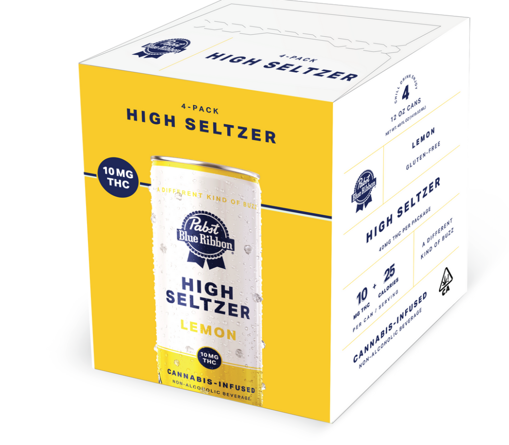Pabst Blue Ribbon - Infused Lemon High Seltzer 4pk - The Kind Center