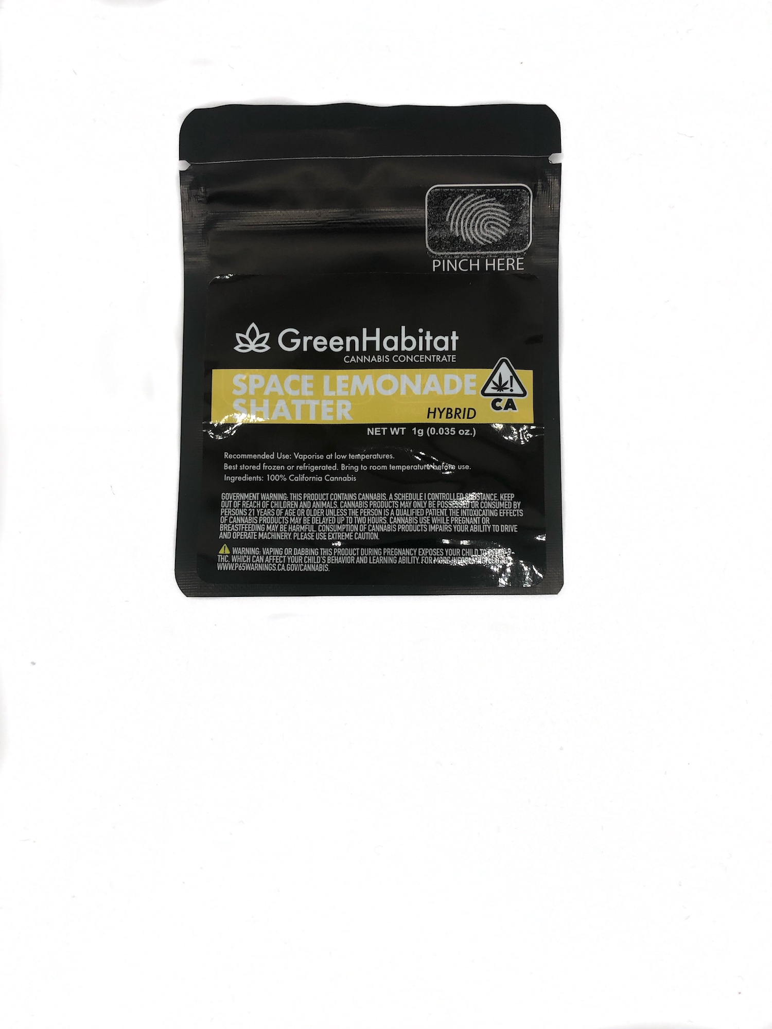 Green Habitat - Space Lemonade Shatter 1G - The Kind Center
