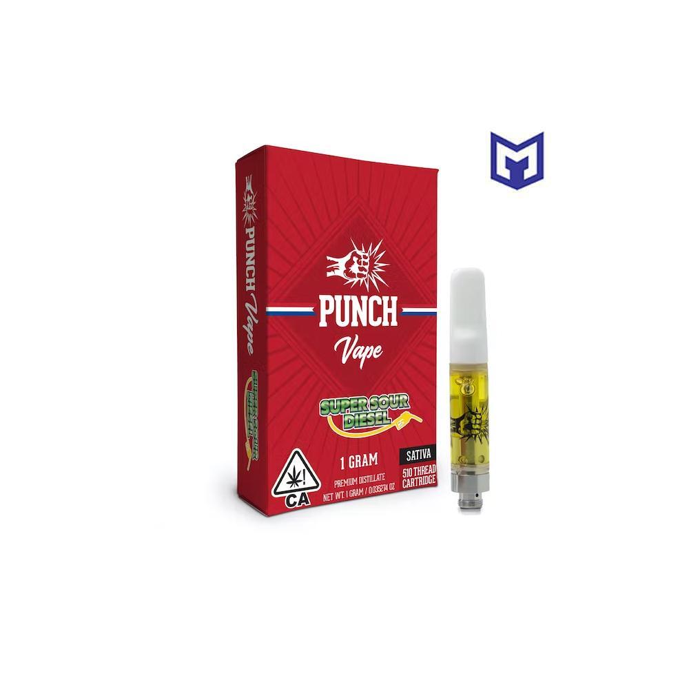 Punch - Sativa Super Sour Diesel Premium Distillate Cartridge 1G - The ...