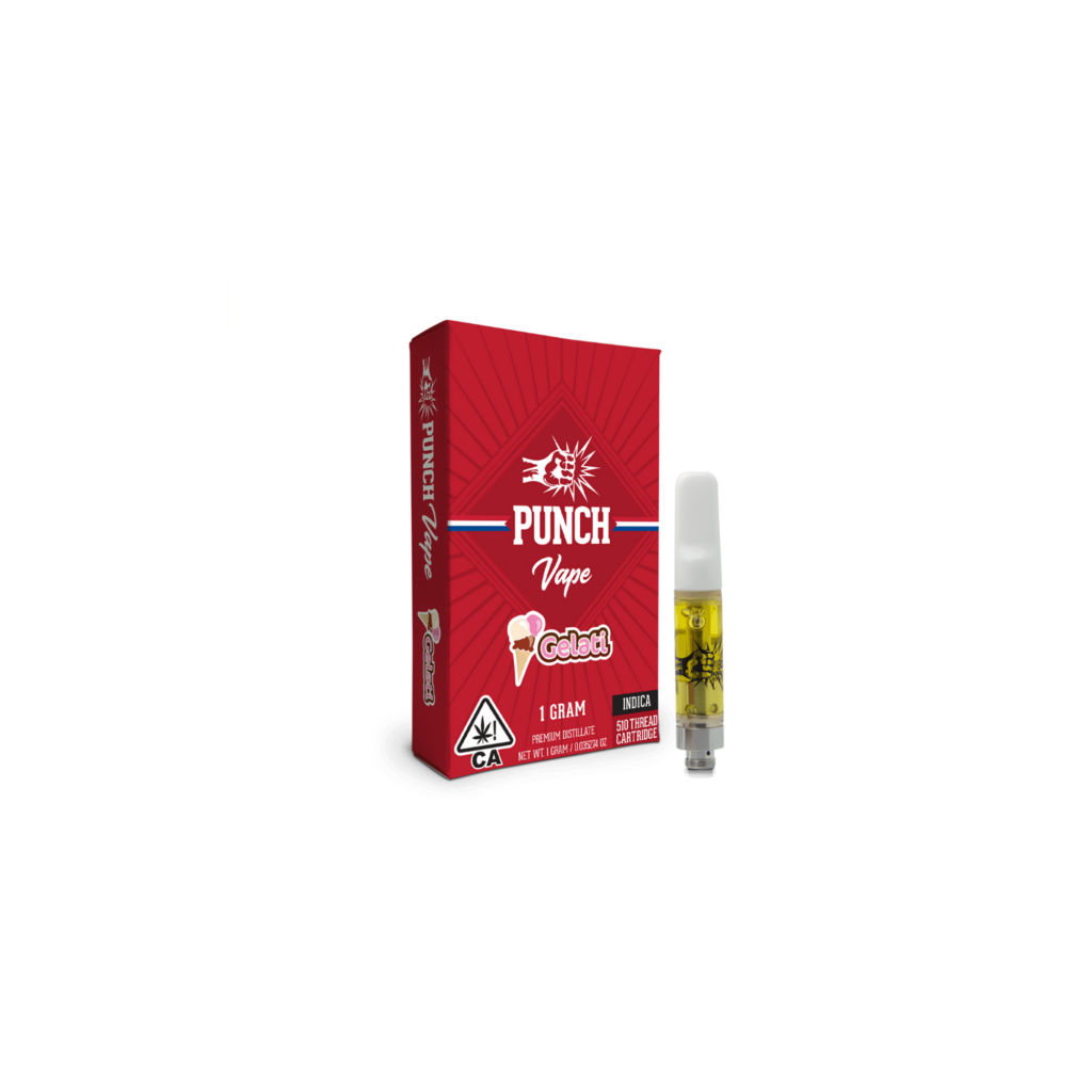 Punch Vape - Indica Gelati Cartridge Premium Distillate Cartridge 1G ...