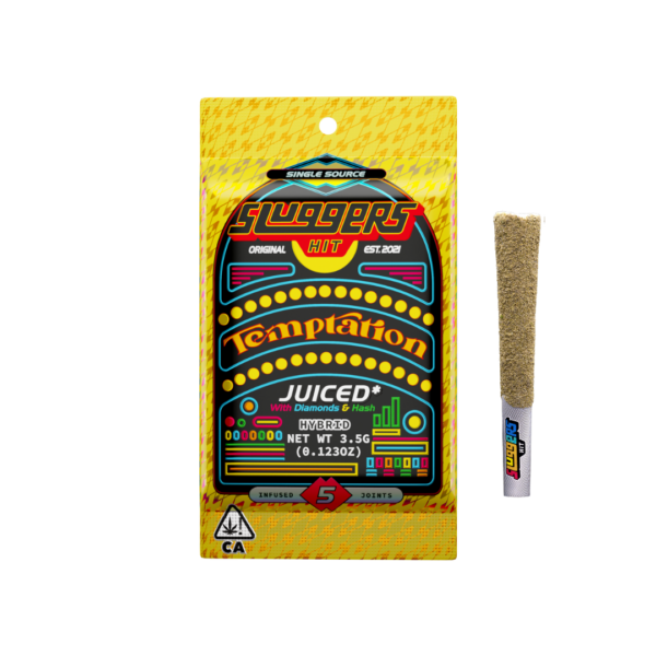 Sluggers Hit - Infused Temptation Pre-Rolls 5pk - The Kind Center