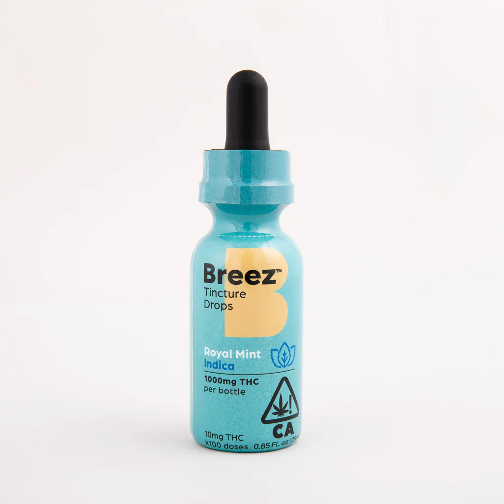 Breez - Royal Mint Tincture Drops Indica 1000mg - The Kind Center