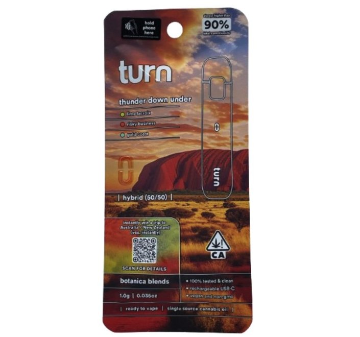 Turn - I - Thunder Down Under Disposable Vape 1g - The Kind Center