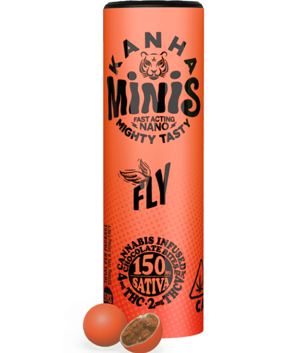 Kanha - Sativa NANO Fly Minis 100mg THC:THCv - The Kind Center