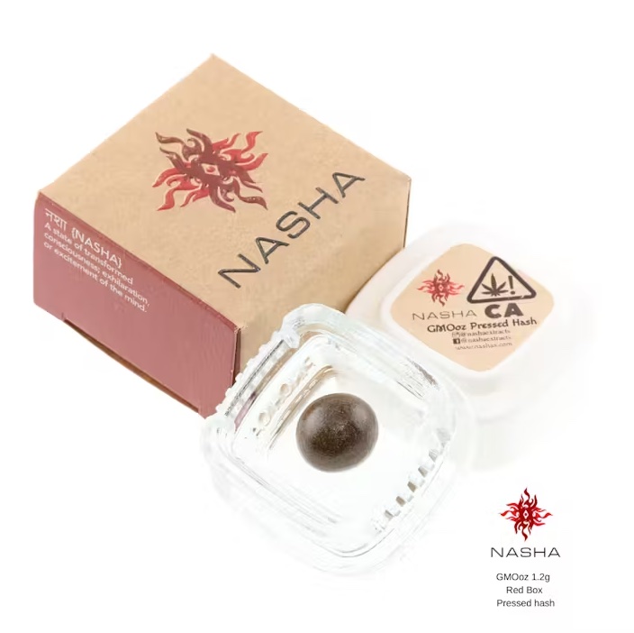 Nasha - GMOoz Red Pressed Hash 1.2g - The Kind Center