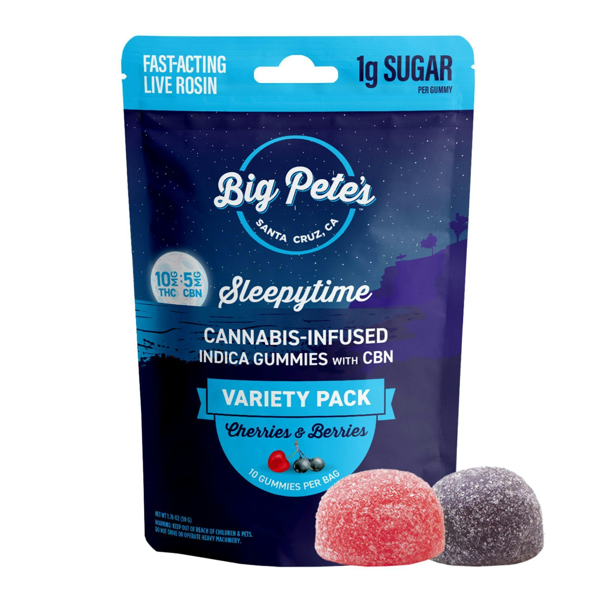 Big Pete's Treats - Cherries & Berries Sleepytime Fast-Acting Gummies ...