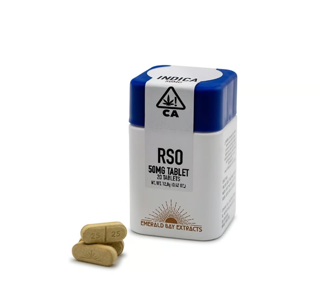 Emerald Bay Extracts - Indica Pure Michigan RSO 1000MG Tablets - The ...