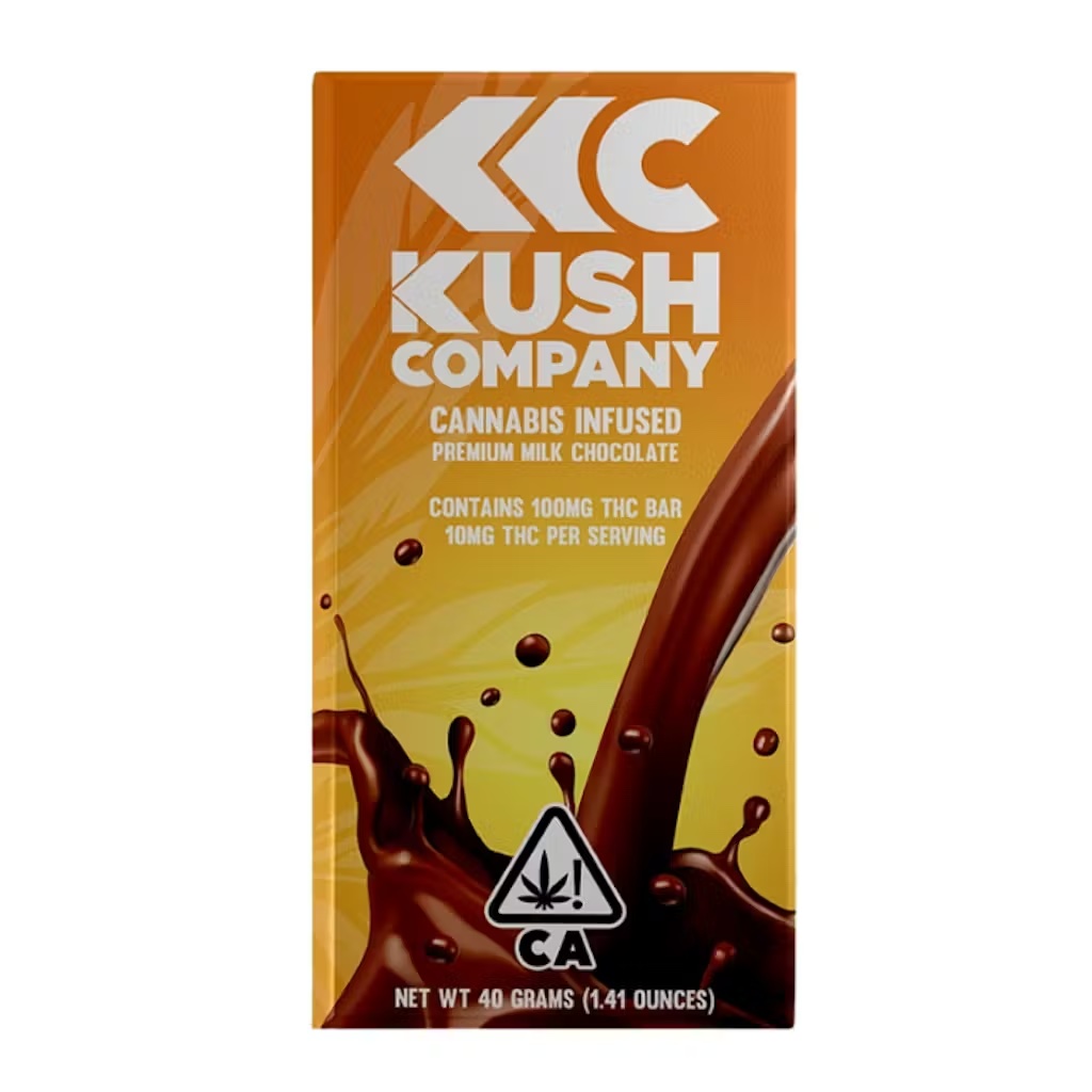 KushCo. - Milk Chocolate Bar 100MG - The Kind Center