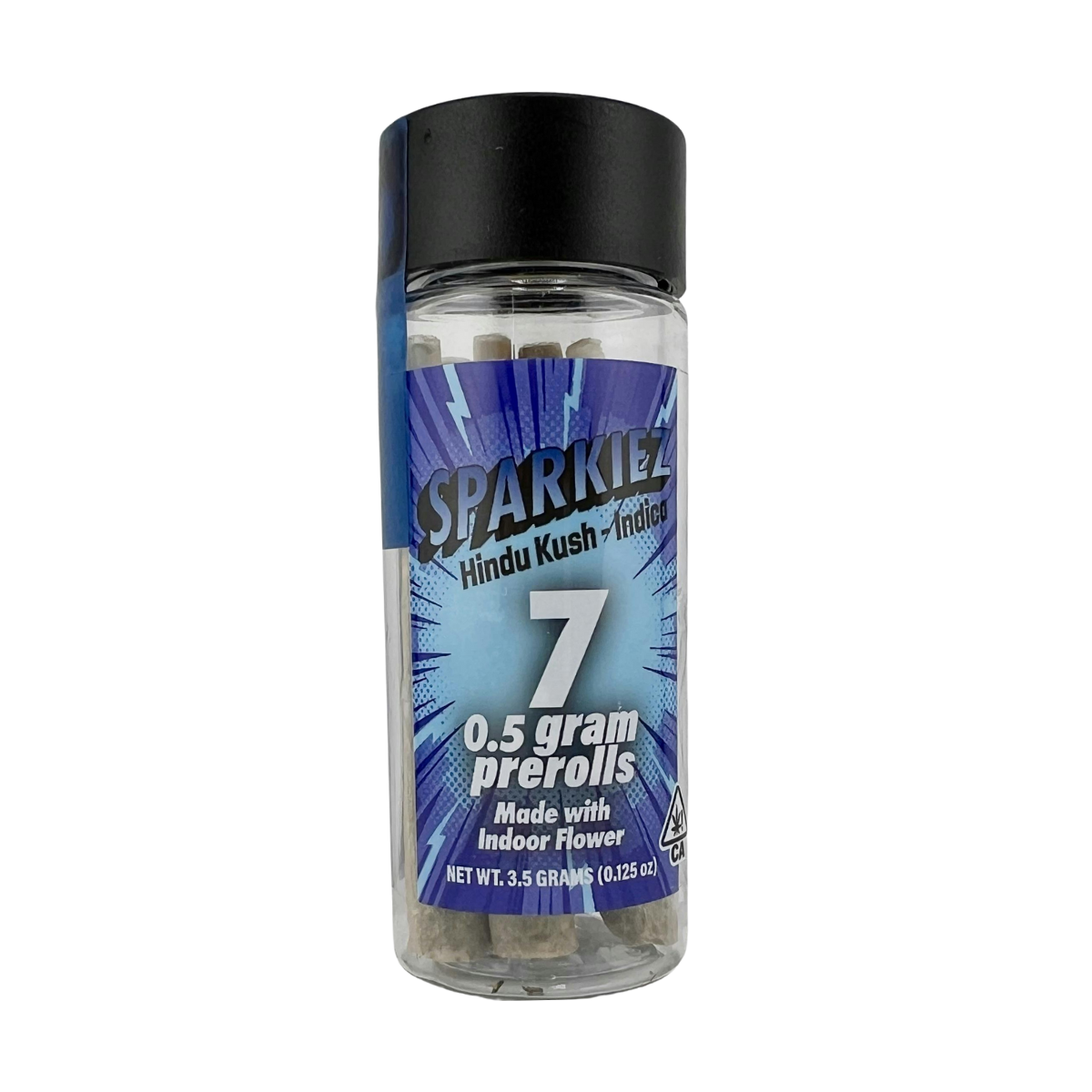 Sparkiez - Hindu Kush Indica 7pk Pre Rolls - The Kind Center